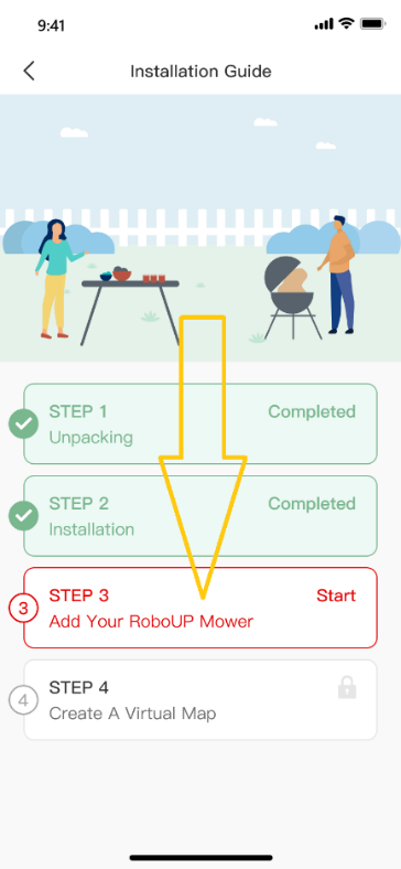 How to connect the mower to home Wi-Fi on RoboUP APP?
